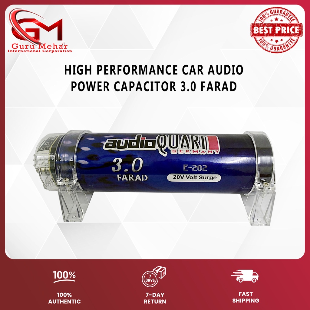 HIGH PERFORMANCE CAR AUDIO POWER CAPACITOR 3.0 FARAD | Shopee Philippines