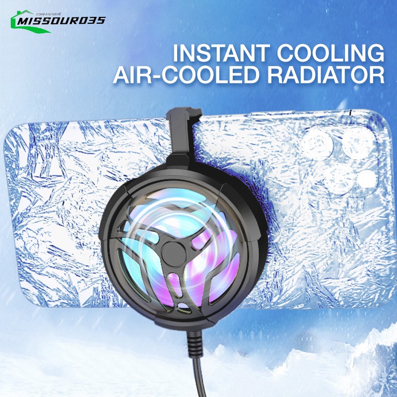 Ready Stock Universal Colored Lights Phone Radiator Compatible for ...