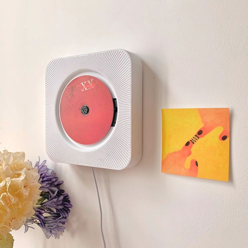 Wall-Mounted CD Player Wall-Mounted Ins Same Album Walkman Vinyl CD ...