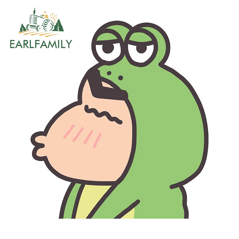 EARLFAMILY 13cm x 11.7cm Crayon Shin Chan Car Stickers Sunscreen ...