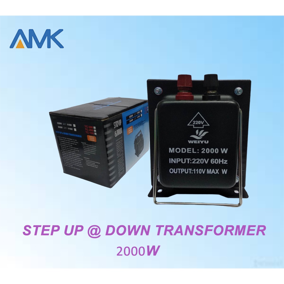 2000W TRANSFORMER AUTO SWITCH STEP -UP -DOWN 110V /220V | Shopee ...