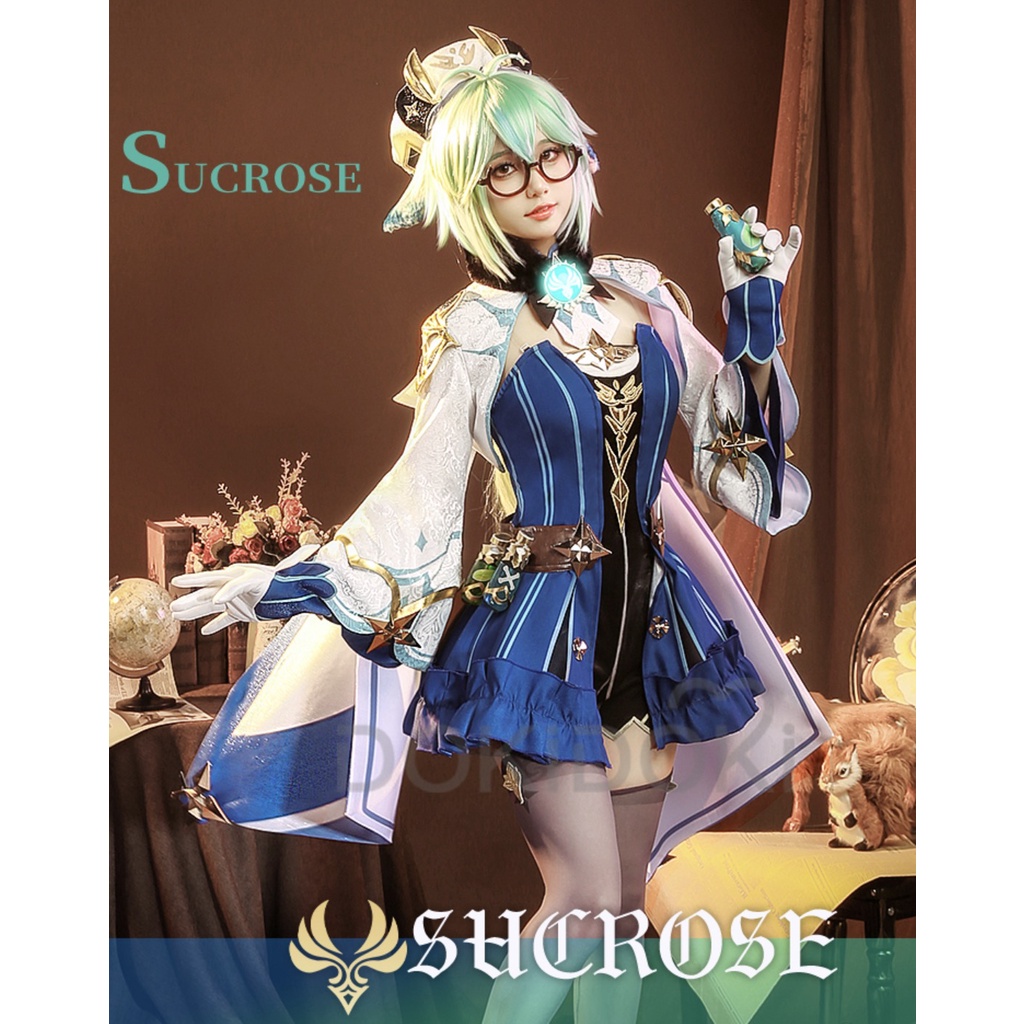 Anime Genshin Impact Sucrose Game Suit Lolita Sweet Dress Gorgeous ...