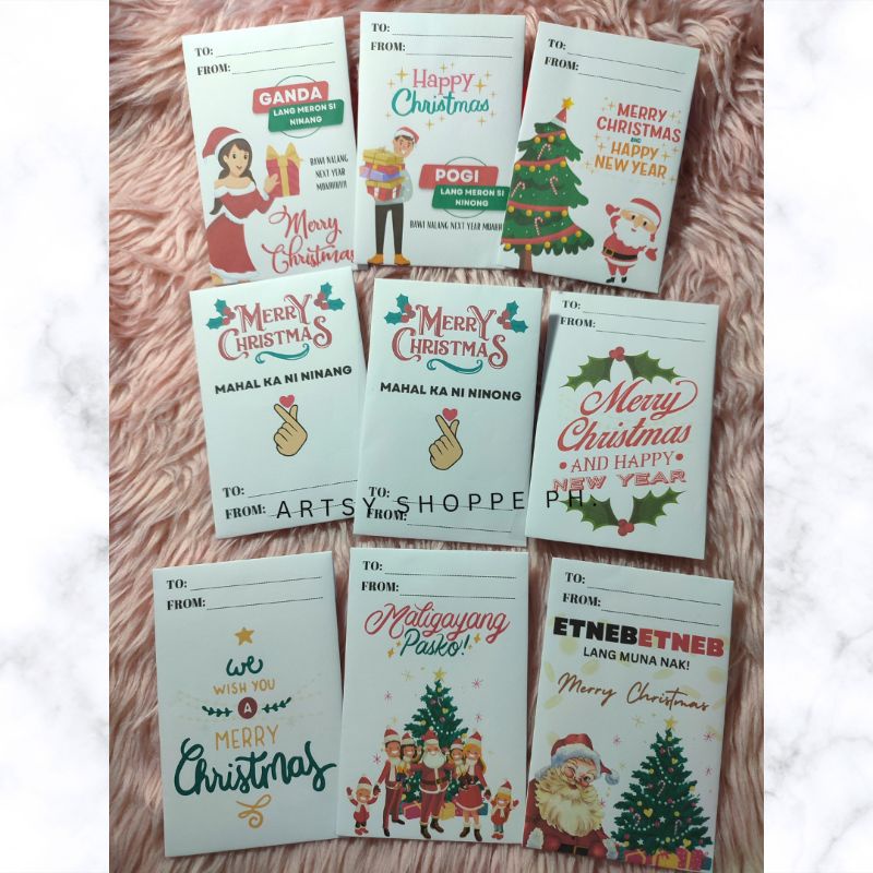 CHRISTMAS ANGPAO 10 PCS. | MONEY ENVELOPE | CHRISTMAS ENVELOPE | ANGPAO ...