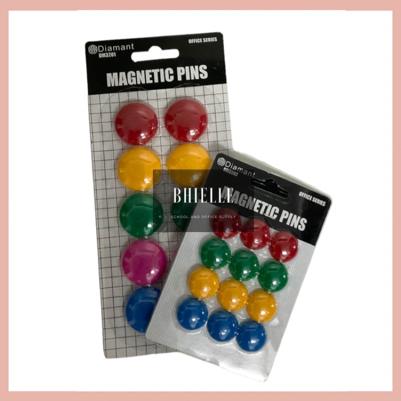 Memo Magnet Pin Message Note Paper Whiteboard Magnetic Pin Button ...