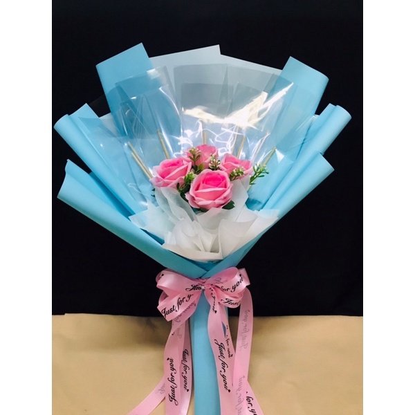 Graduation Bouquet Congratulation Pink Rose Flower+With Banknote ...
