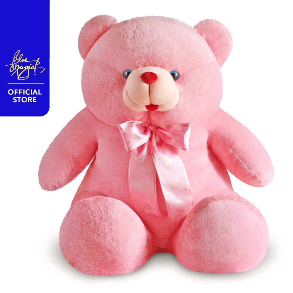 Blue Magic Skippy Large Pink Bear Stuffed Toy | Shopee Philippines