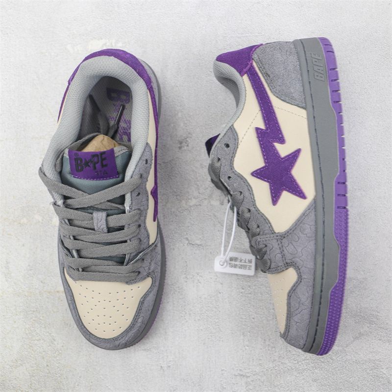 Bape bapesta Shoes DUNK Casual Skateboard Trendy Hip-Hop Men Women Low ...
