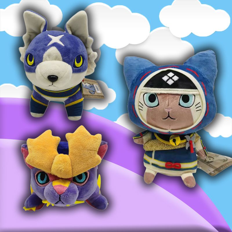 Monster Hunter Rise Stuffed Toys Plush Dolls Magaimagado Game Animal ...