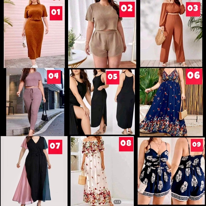 PLUS SIZE coordinates outfit for sale | Shopee Philippines