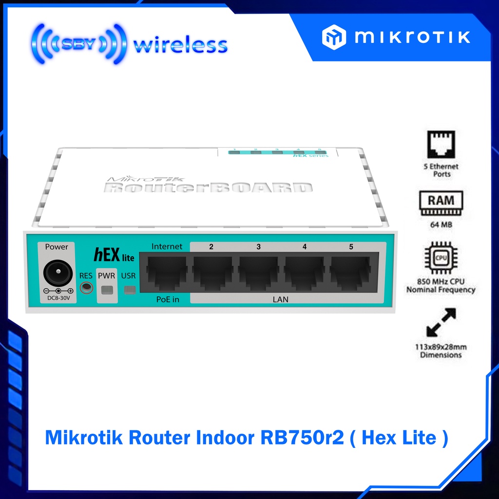 Mikrotik Router Indoor RB750r2 ( Hex Lite) | Shopee Philippines