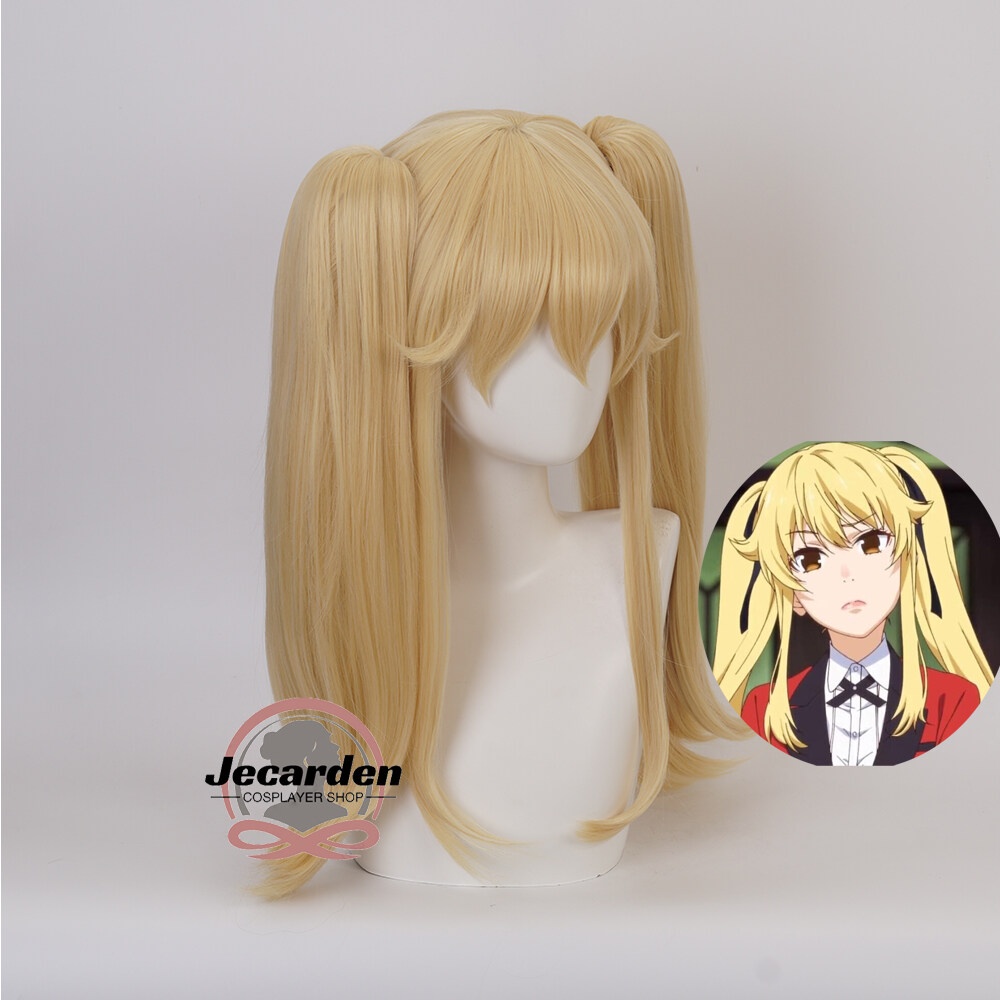 Jecarden Kakegurui Mary Saotome Meari Blonde Chip Ponytail Heat ...