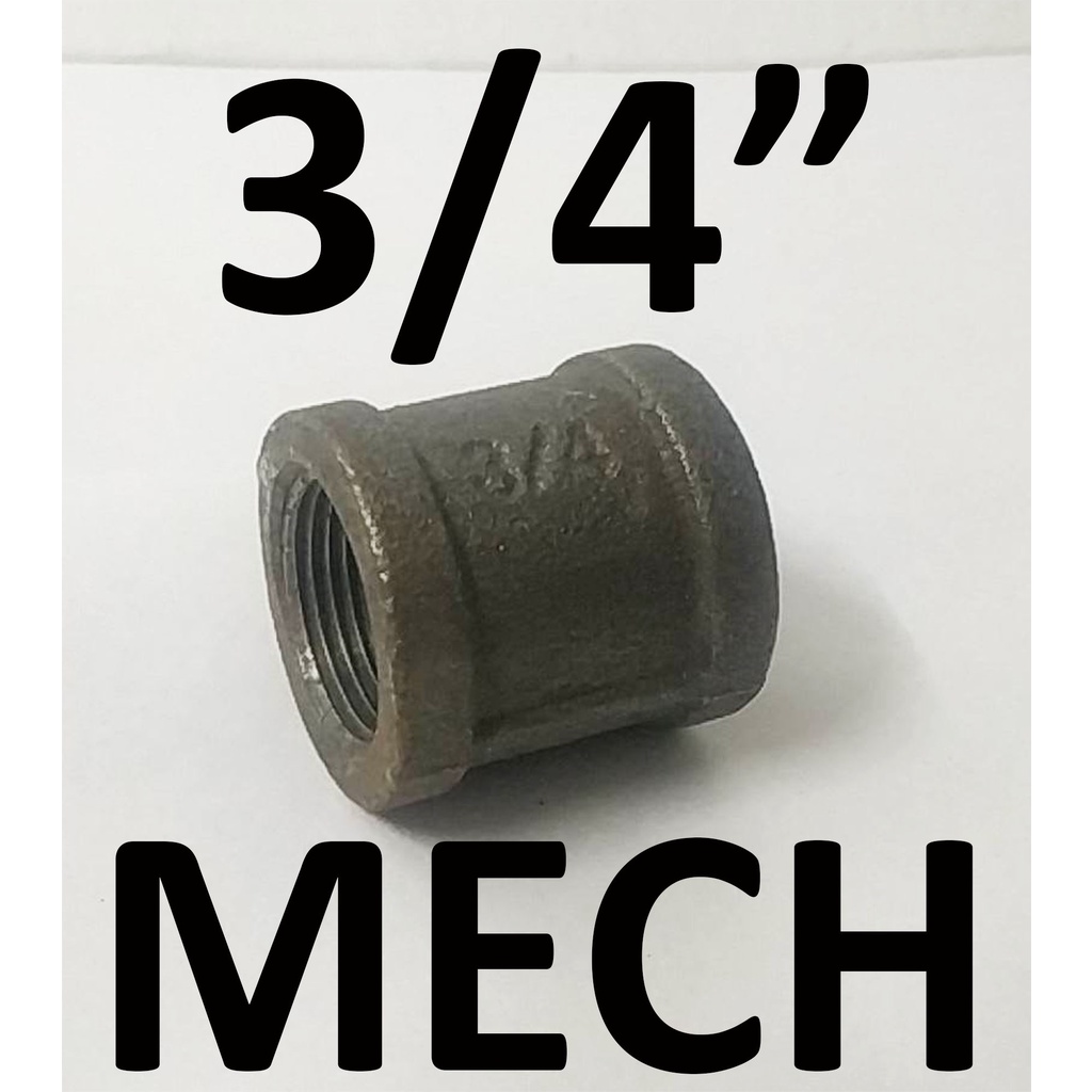 MECH BI COUPLING 3/4" SCH40 STANDARD THREADED BLACK IRON ==== 3/4 ...