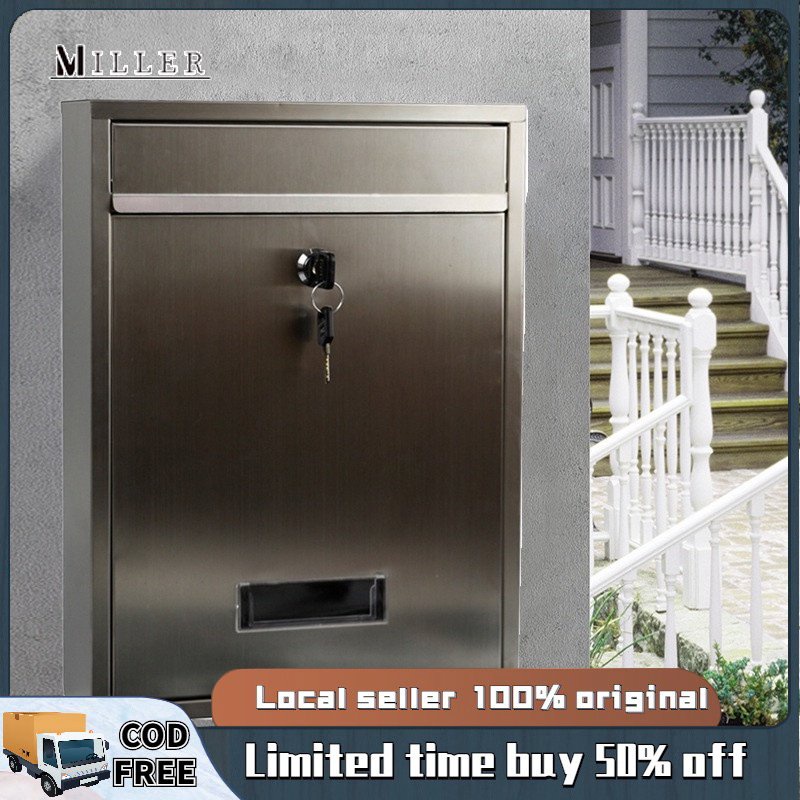 【TOP 1】Stainless Steel Mail Letter Post Storage Box Outdoor Waterproof ...
