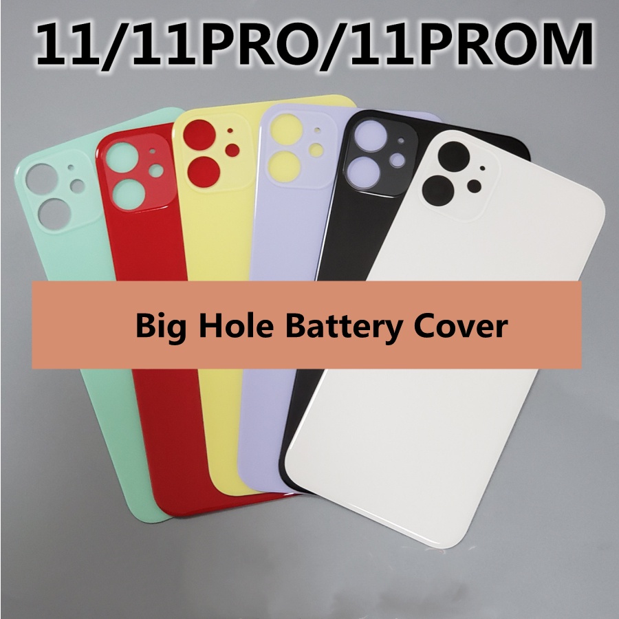 Big Hole Back Glass Battery Cover For iPhon 11 Pro Max Housing Battery ...