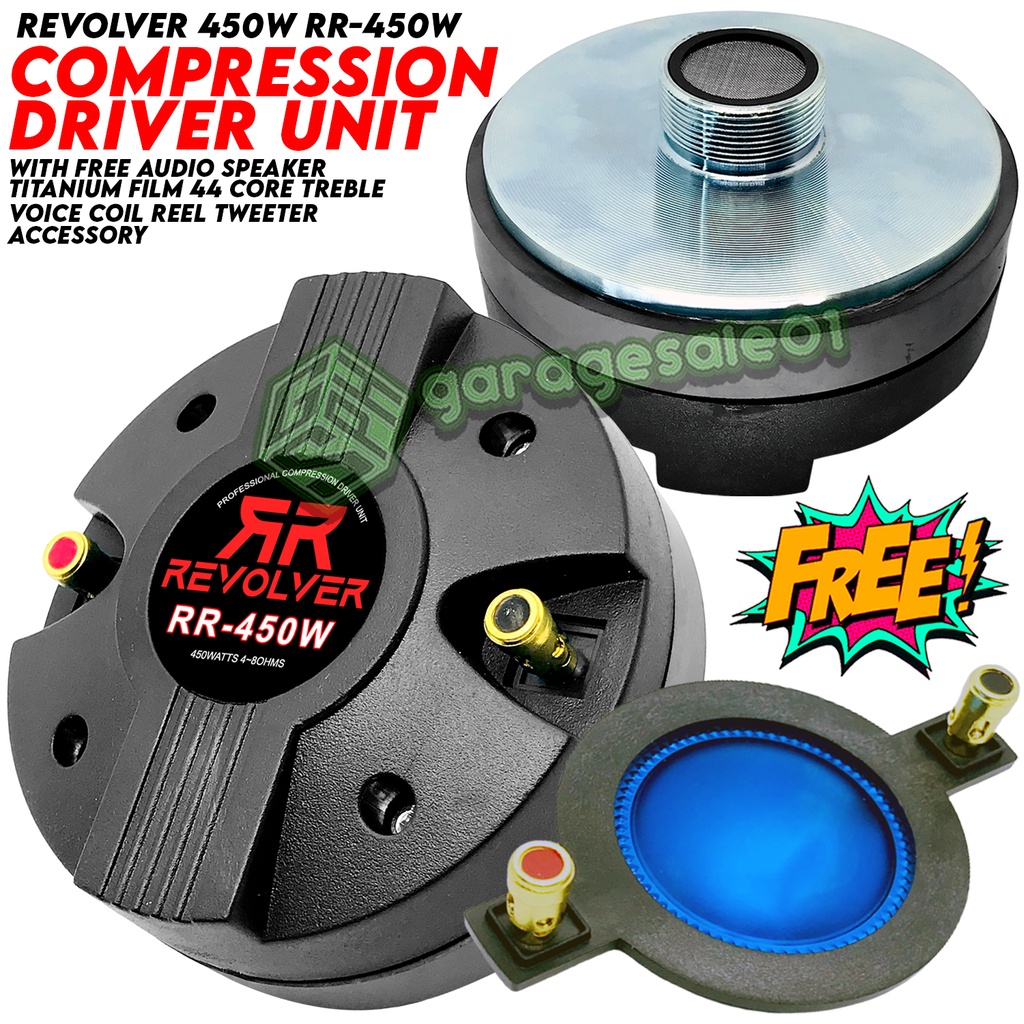 450W Revolver Compression Driver Unit With Speaker Titanium Film 44 ...