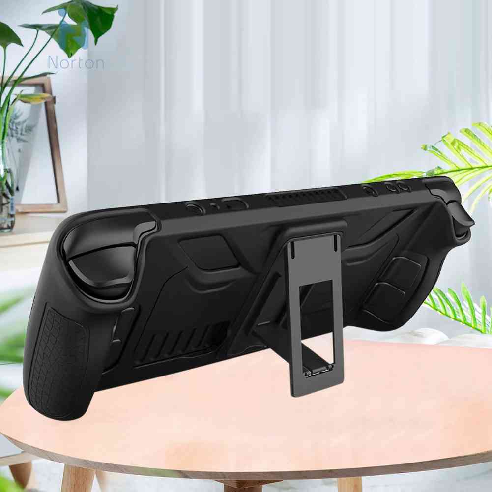 Silicone Game Console Cover Anti Slip Protective Case with Holder for ...