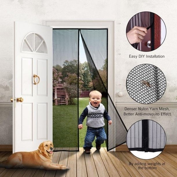 Anti Mosquito Insect Fly Bug Curtains Magnetic Net Mesh Automatic ...