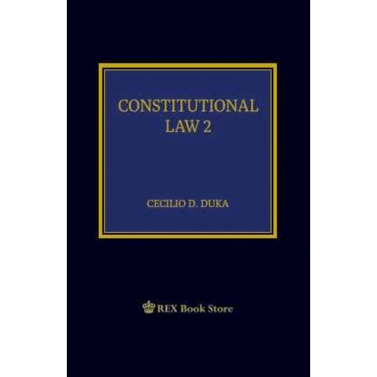 Constitutional Law 2 (2019 Edition) by Cecilio D. Duka (Cloth Bound) | Shopee Philippines