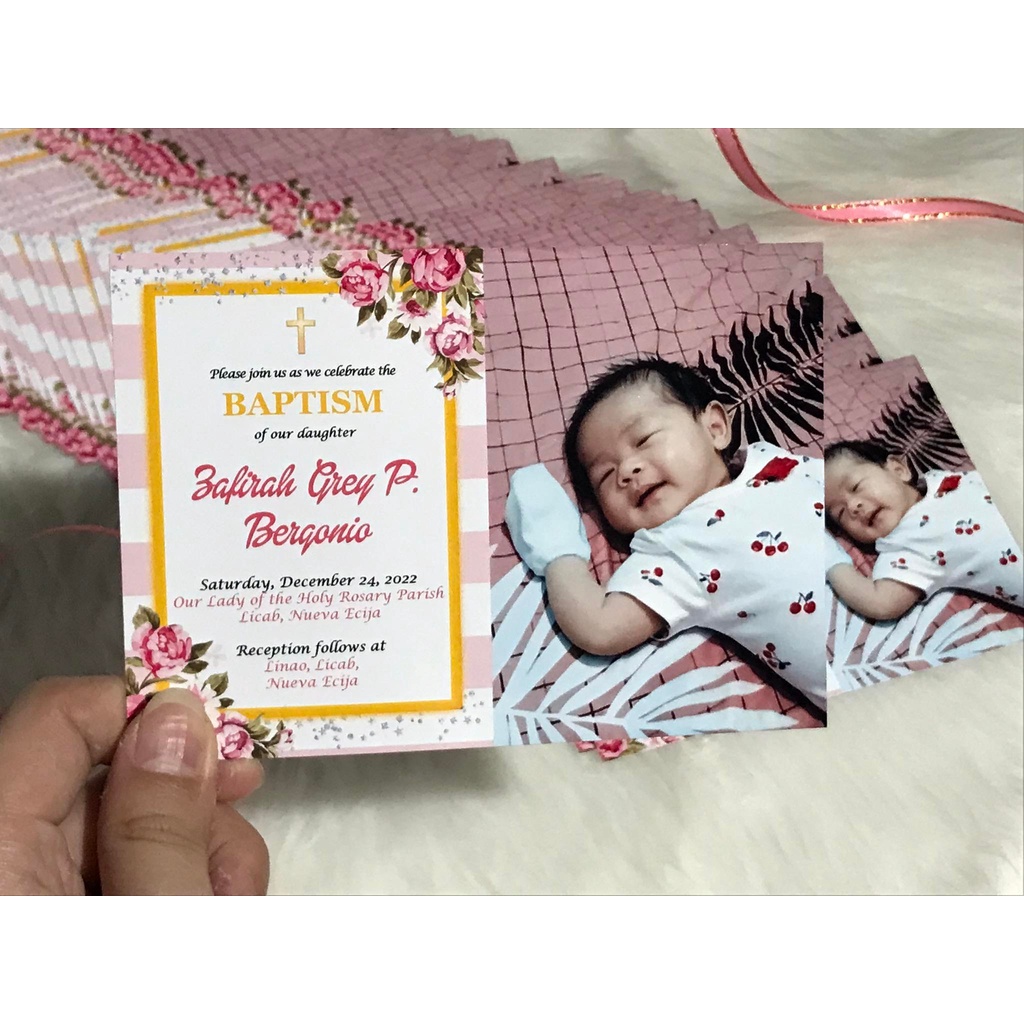 3R/4R/5R Best Quality Invitation Cards (free layout) | Shopee Philippines