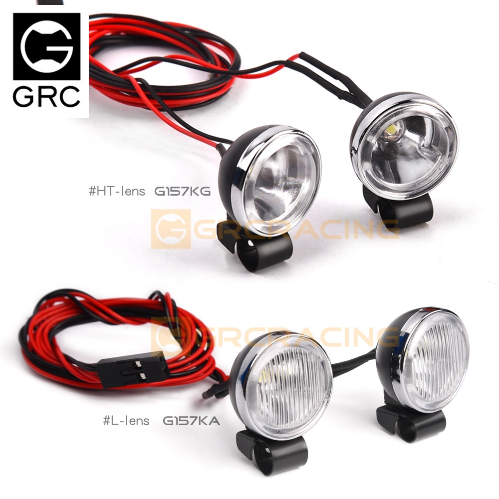 GRC Headlight 1:8/1:10 Simulation RC Car 20mm Retro Round Spotlight ...