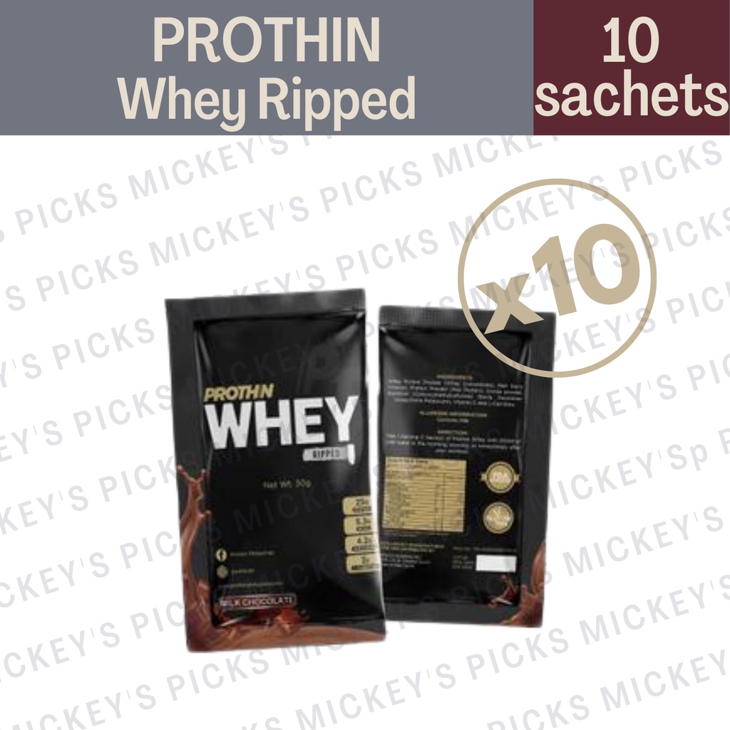 PROTHIN Whey Ripped, 10 Sachets Per Box | Shopee Philippines