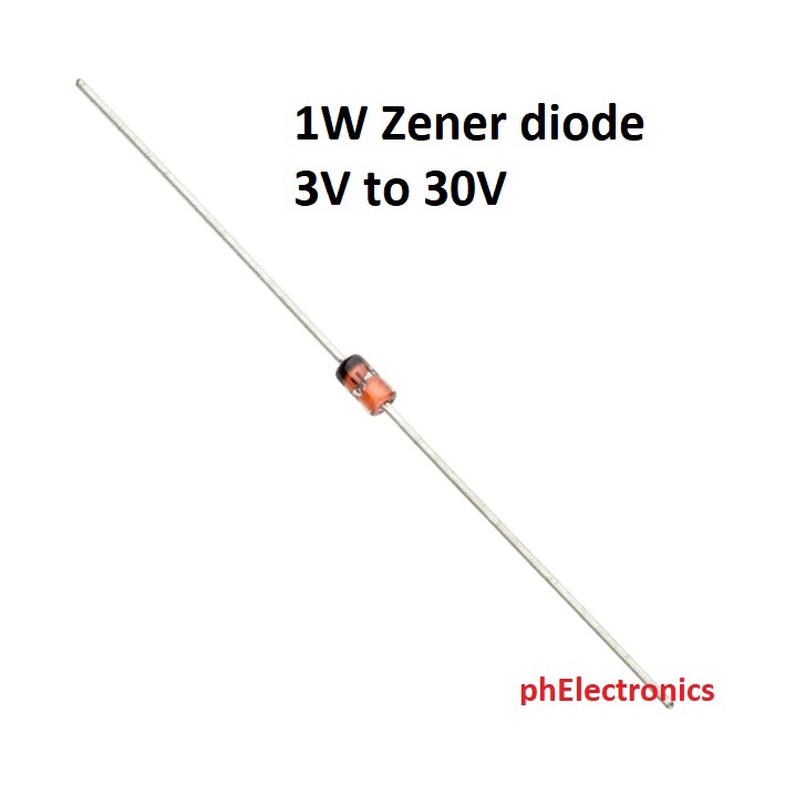 2pcs 1W Zener diode 3 - 30V phElectronics zener diodes 1N4728 1N4733 1N4742 1N4744 1N4746 1N4750 ...