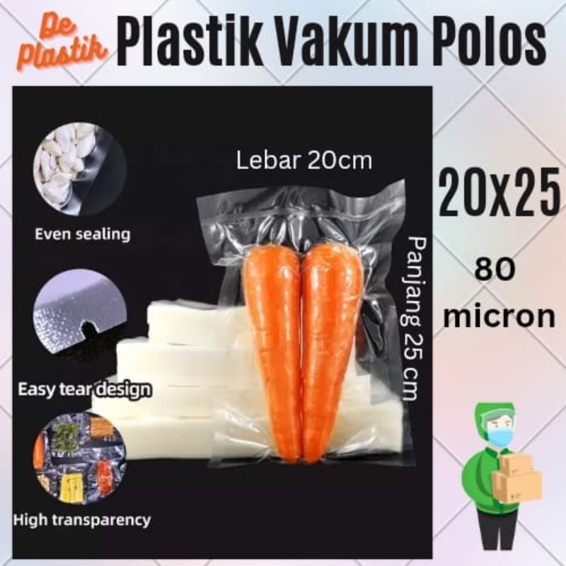 Plain Vacuum Plastic 20x25 80micron / Plain Vacuum Plastic / Plain ...