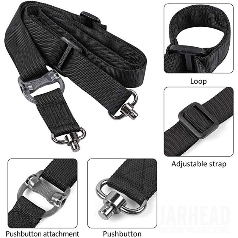 Adjustable MS4 Nylon Two Point Suspenders Shoulder Straps Multitasking ...