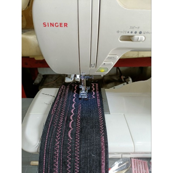 Singer brand heavy duty dual operate automatic pushbutton at footpedal ...
