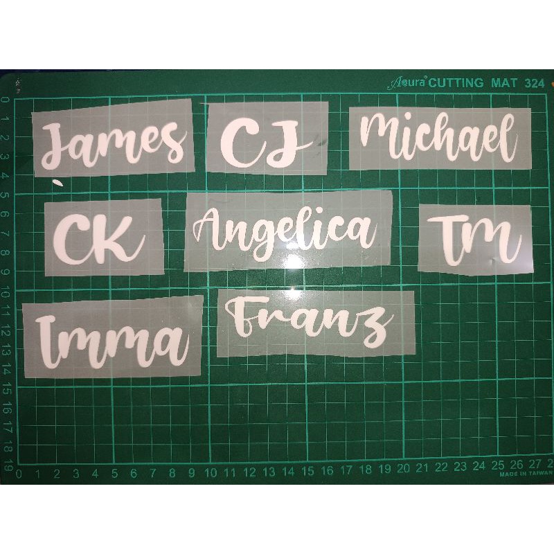 Iron-on Vinyl (Name/Word only) | Shopee Philippines