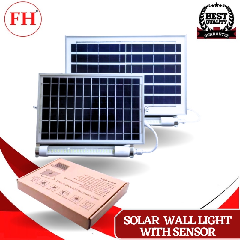 Solar Wall light with Solar panel and Motion Sensor 100 watts and 200 ...