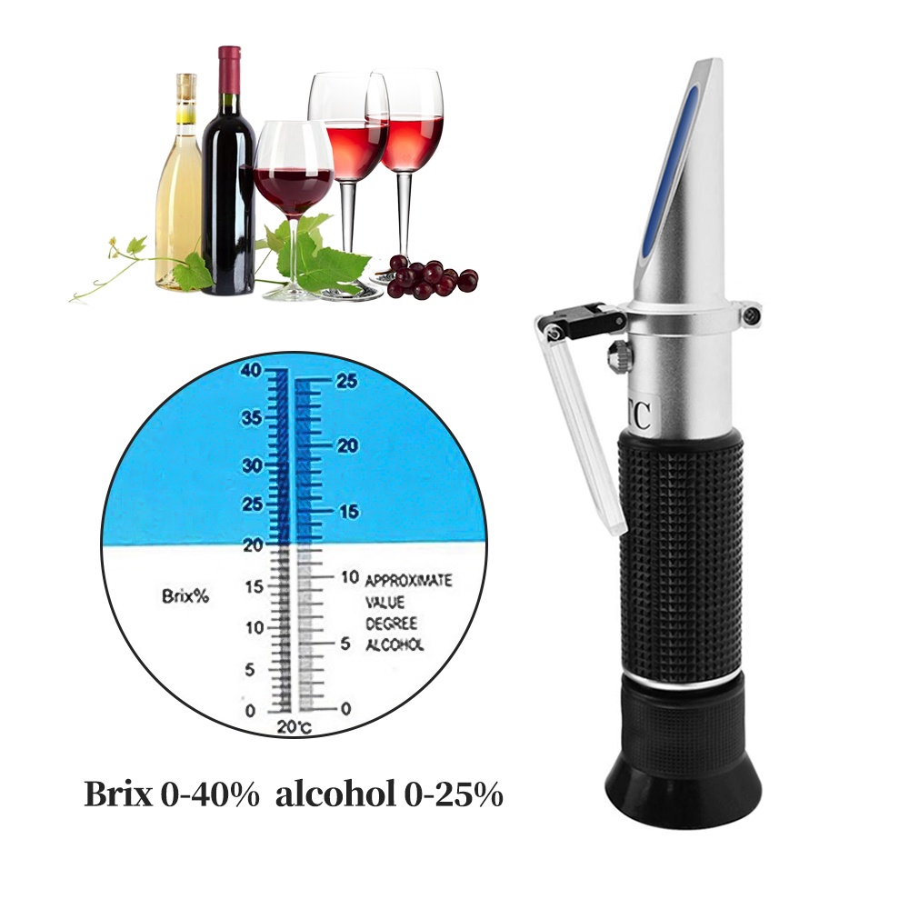 (Ready Stock)Retail Box Brix Refractometer Tester With ATC Calibration ...
