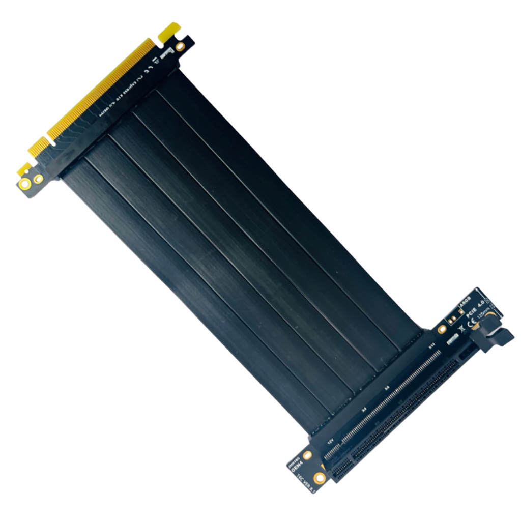 PCIe x16 4.0 PCI E 3.0 Graphics Card Extension Cable 90 Right Angle PCI ...