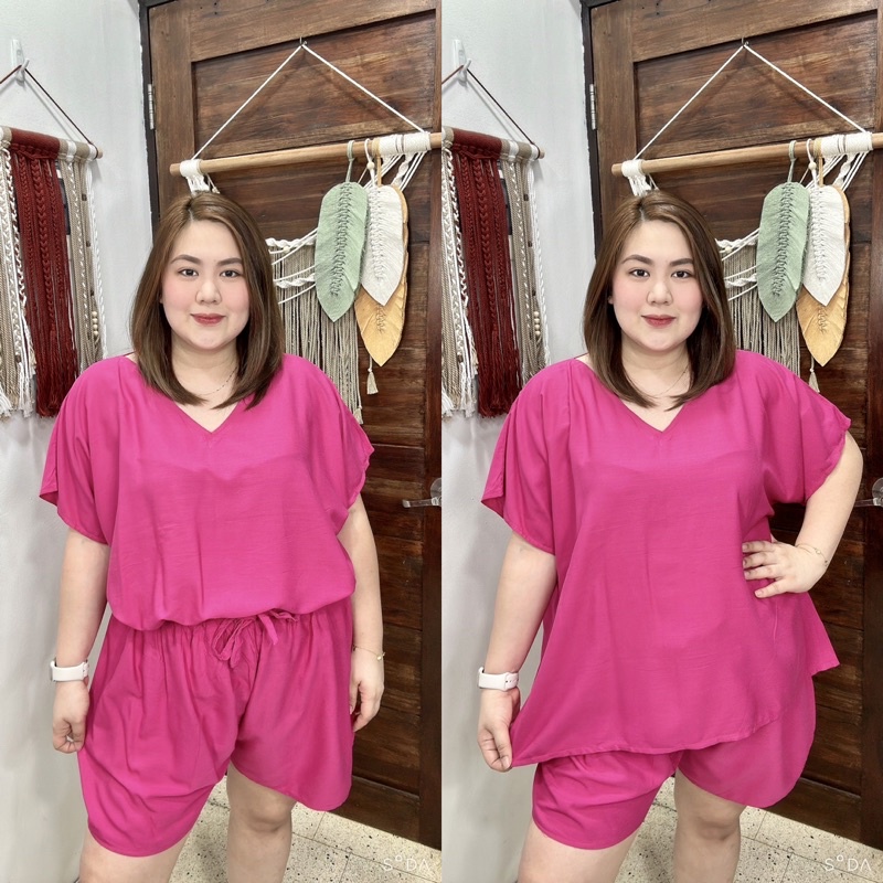ASH PLUS SIZE COORDS (2XL-5XL) | Shopee Philippines