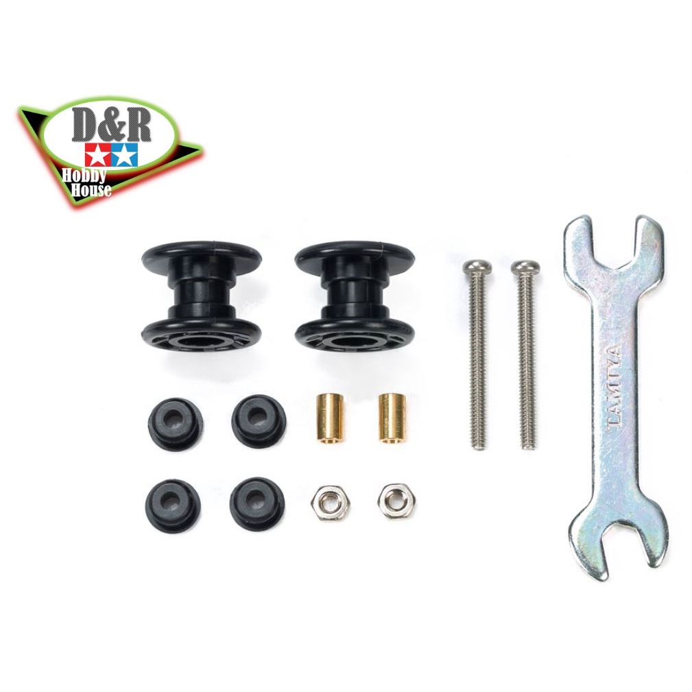 Tamiya Mini 4WD Plastic Double Rollers Low Friction 13-13mm (Black ...