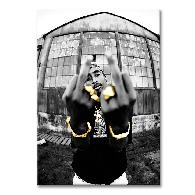 Rapper Tupac Poster Hip Hopper 2PAC Picture Home Room Decoration ...