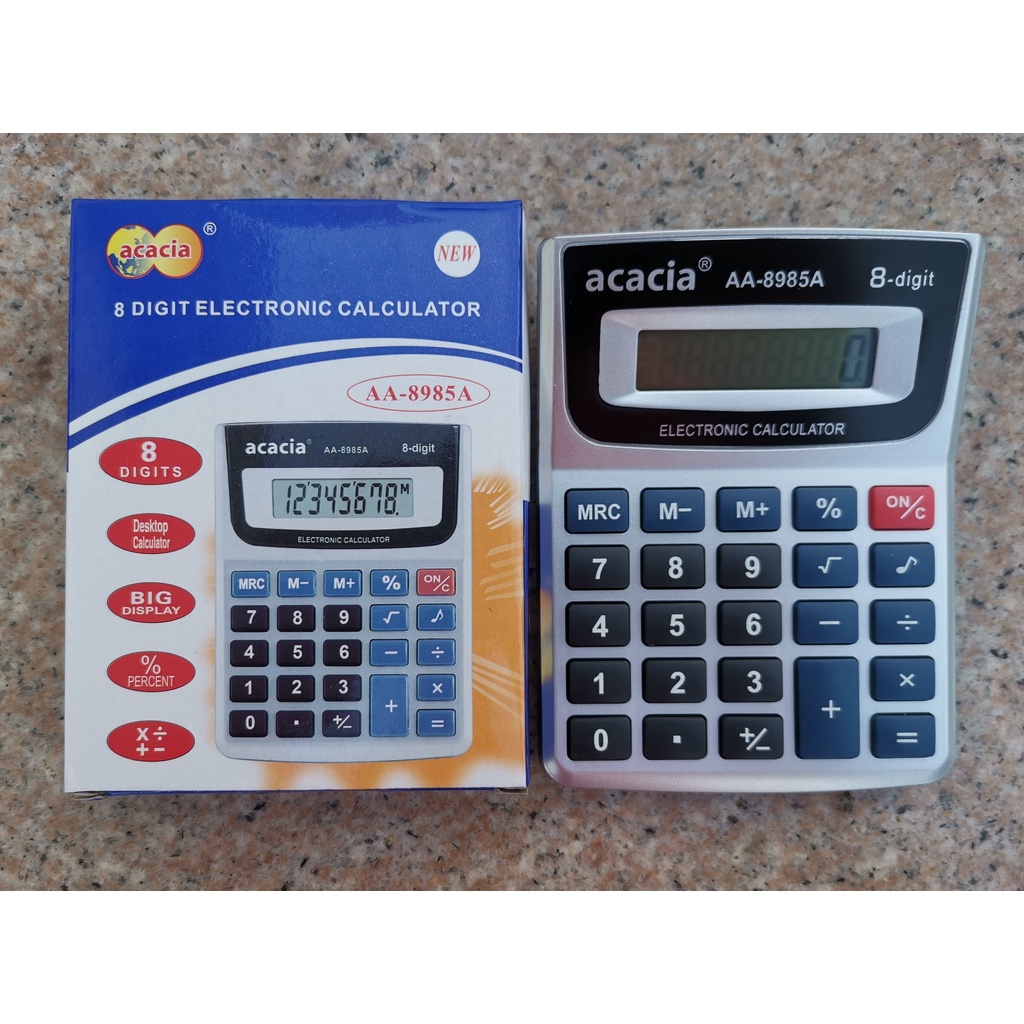 [Acacia] 8Digit Electronic Calculator AA-8985A | Shopee Philippines
