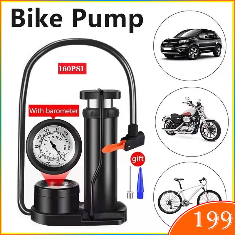 WD 160Psi ultra light bike air pump motorcycle Bomba NG gulong Pambomba ...