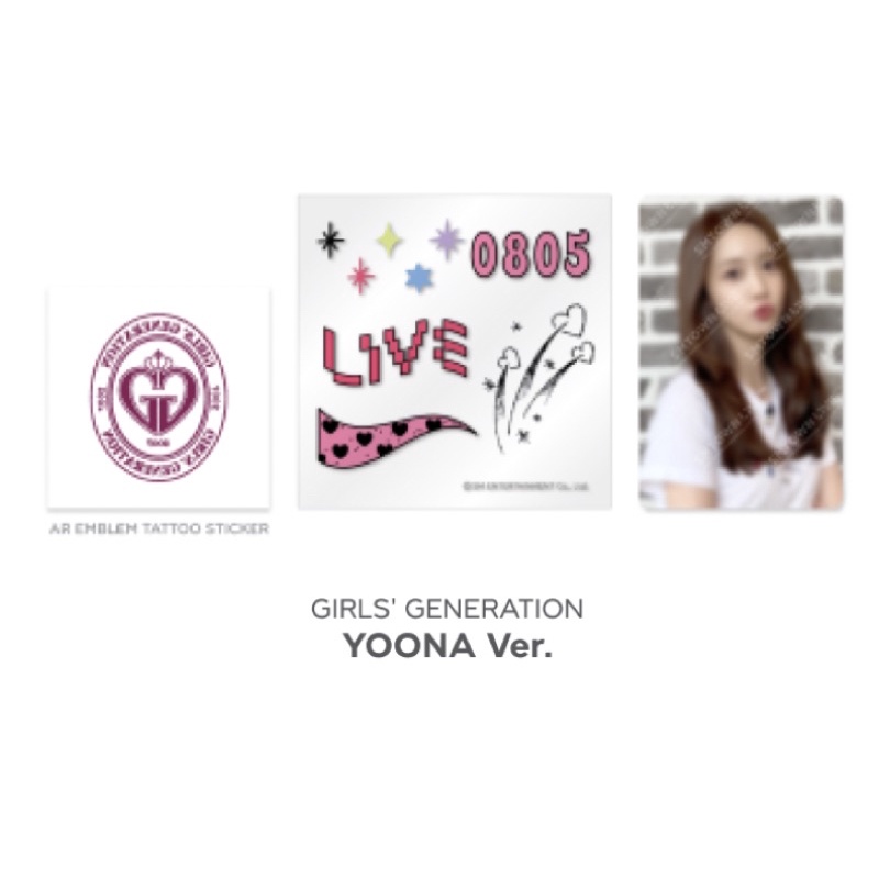 [ON Hand] AR TATTOO SMCU | Snsd TAEYEON-YOONA | Shopee Philippines