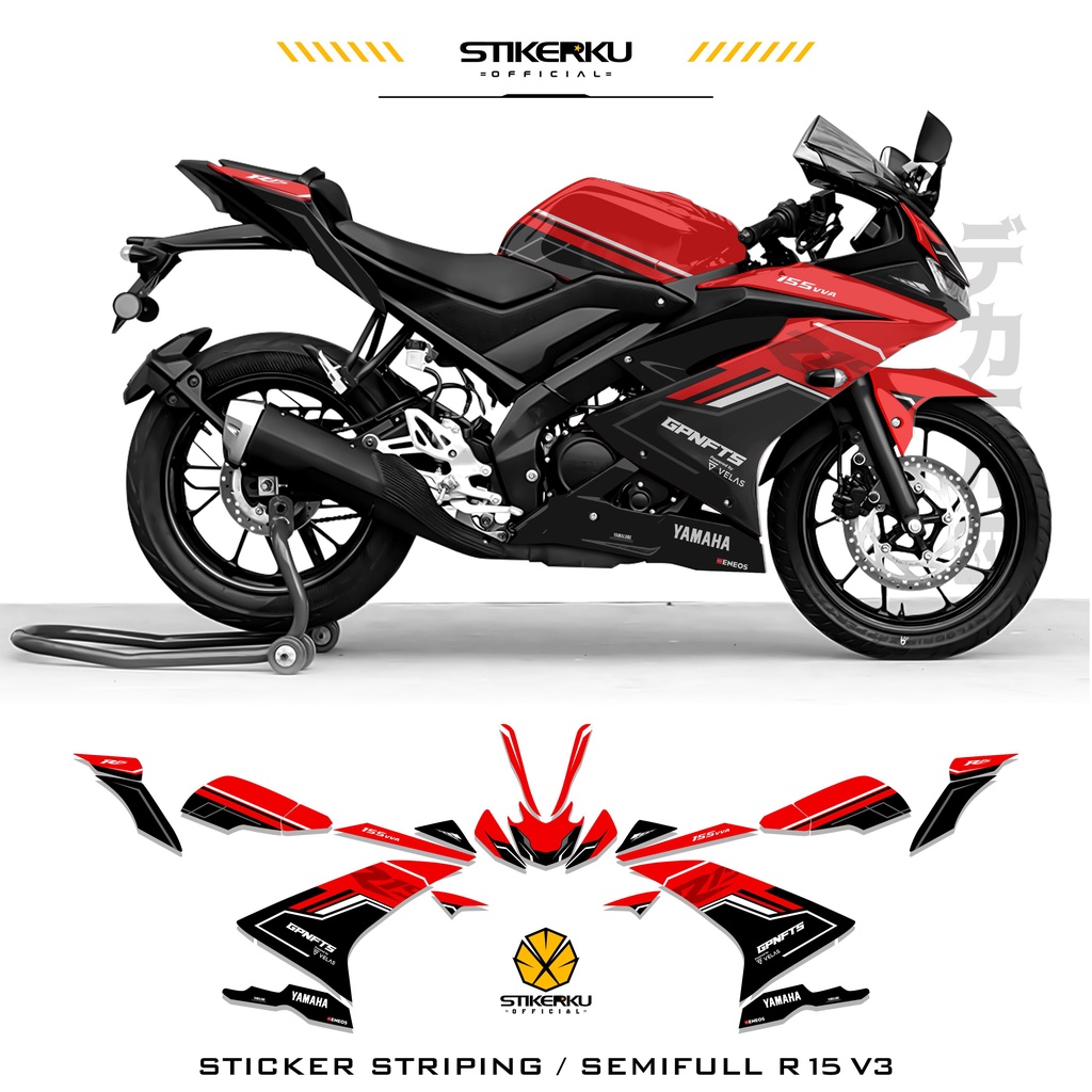 Striping R15 V3 SEMIFULL/R15 V4 MOTIF 16 SIMPLE Basic Color/SEMIFULL ...