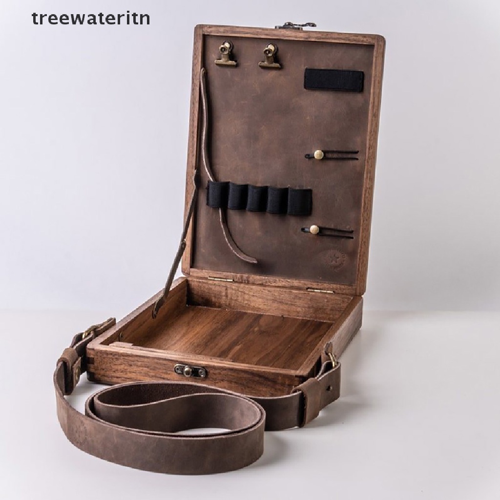 ritn Writers Messenger Wood Box,Multi-Function Artist Tool and Brush ...