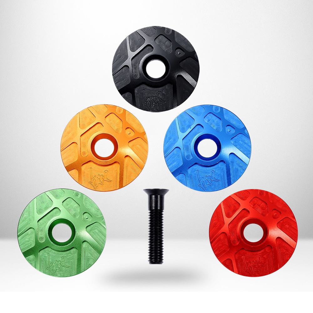 RYET 7075 Bike Headset Stem Caps Aluminum with Screws for MTB Road ...