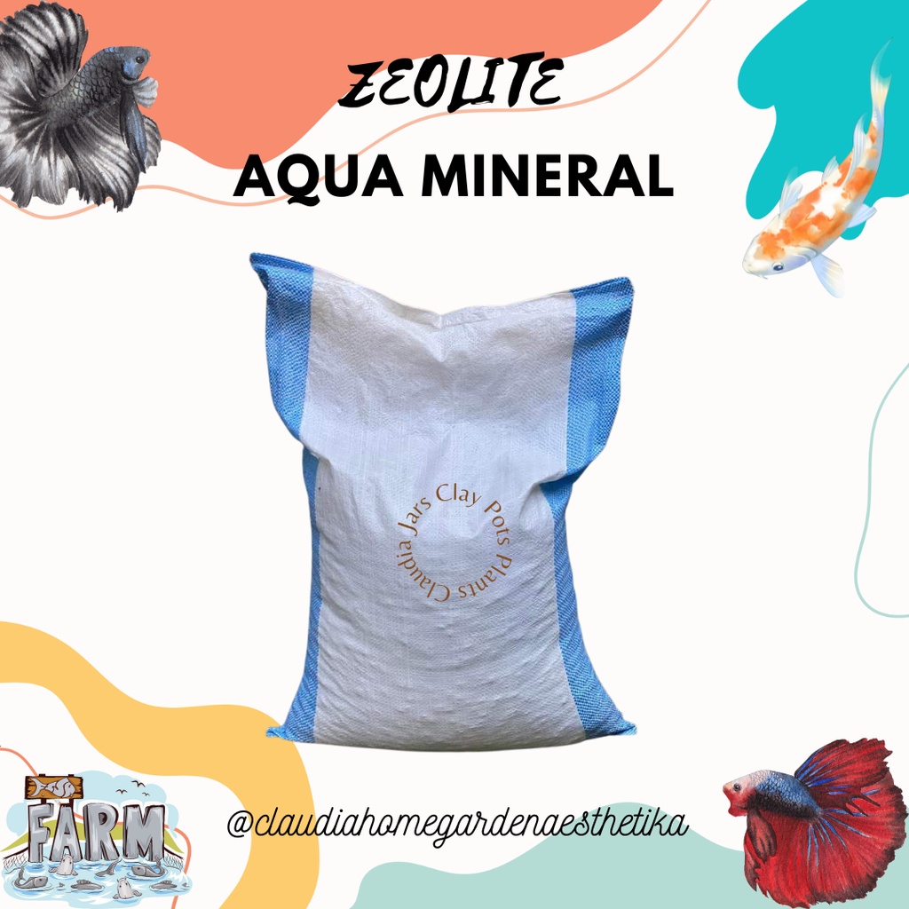 Zeolite Aqua Mineral 1 sack for Aquariums or Ponds (25 kg) | Shopee ...