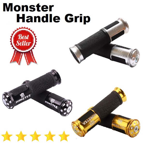 KAWASAKI Barako / MONSTER HANDLE GRIP RUBBER WITH BAR END 3 Color ...
