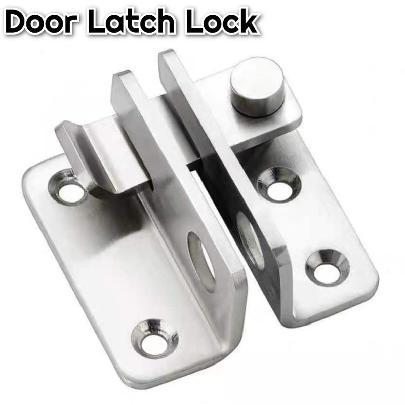 Home Door Latch Lock Safety Stainless Steel Hasp Door Lock for Bathroom ...
