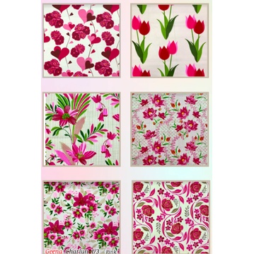 Geena/Gina Printed Colour of the Year (VIVA MAGENTA) | Shopee Philippines