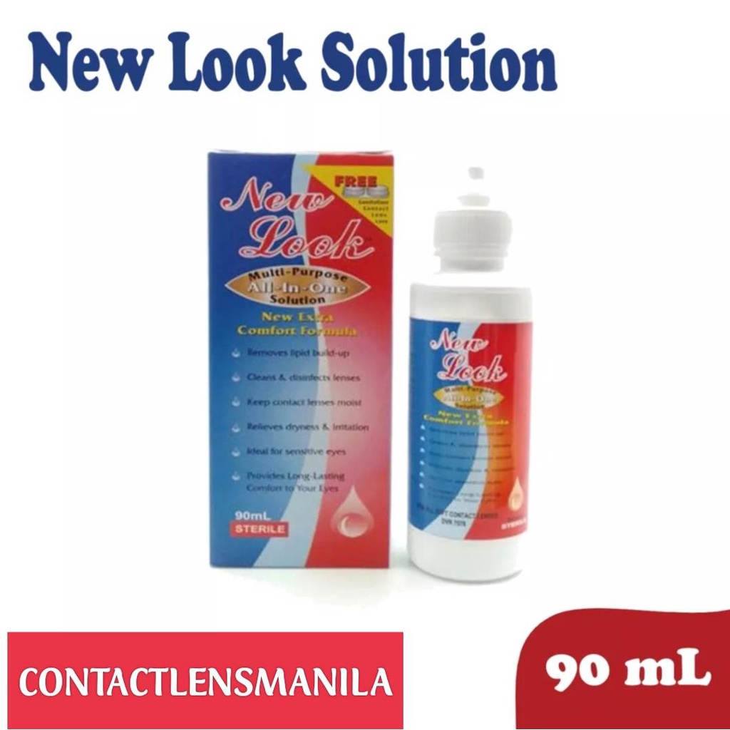 New look solution for contact lens | Shopee Philippines