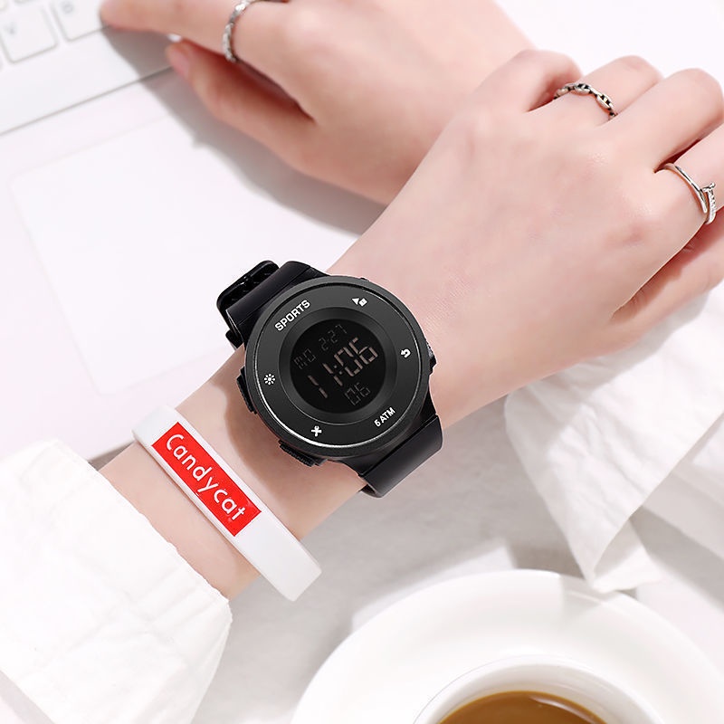 Men Outdoor luminous Waterproof Alarm Clock Sport Student Chronograph ...