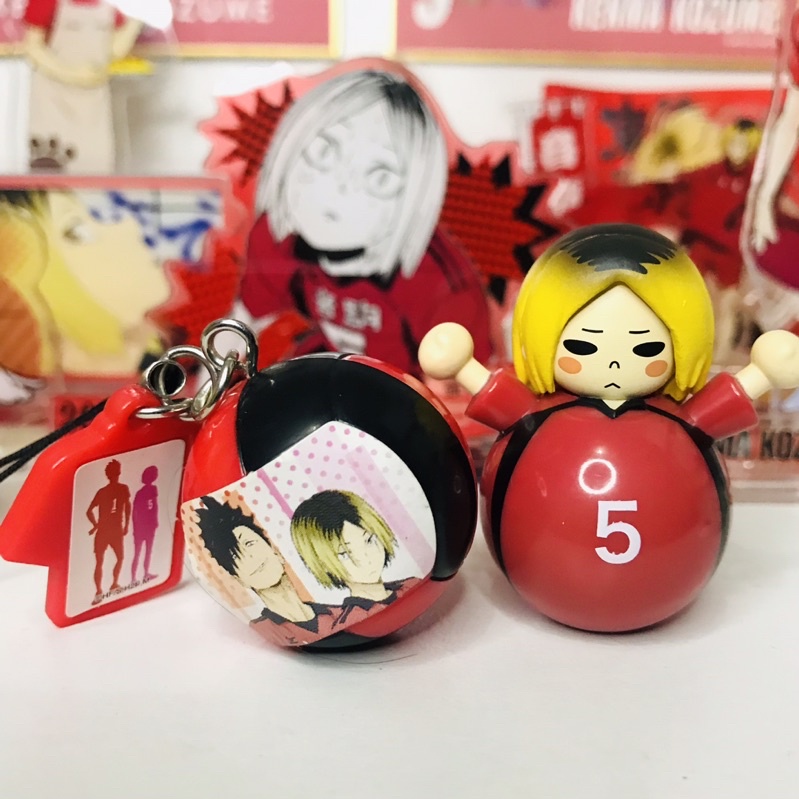 (official) Kuroo kenma keychain+kenma nekoma haikyuu mini figure ...