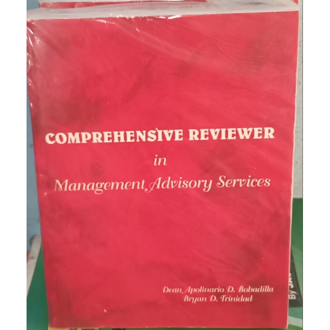 COMPREHENSIVE REVIEWER IN MANAGEMENT ADVISORY SERVICES BY. BOBADILLA ...